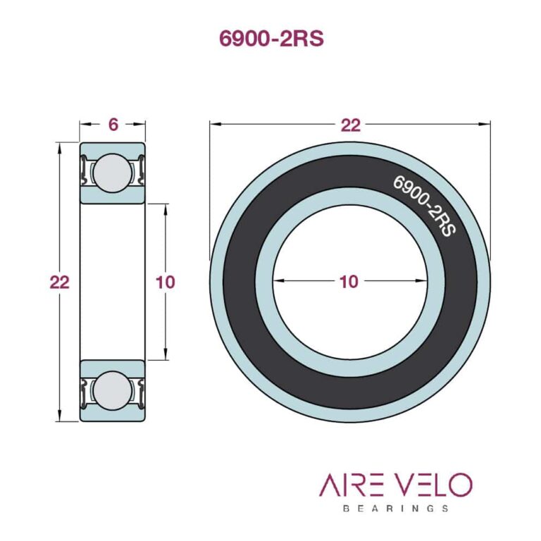 6900-2RS - Airevelo Bearings